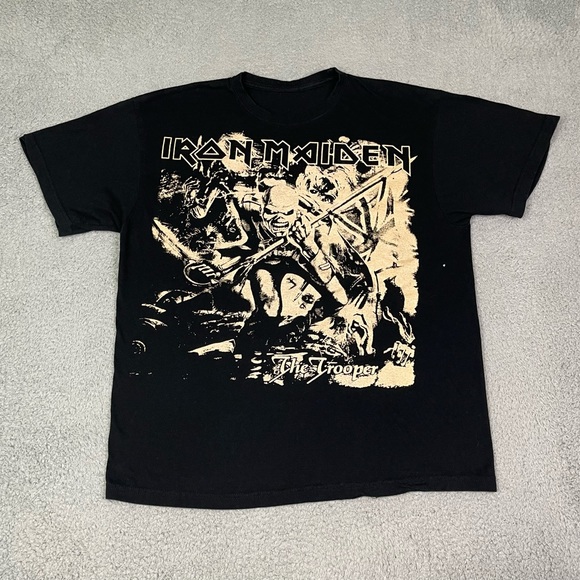 American Vintage | Shirts | Iron Maiden The Trooper Band Tee | Poshmark